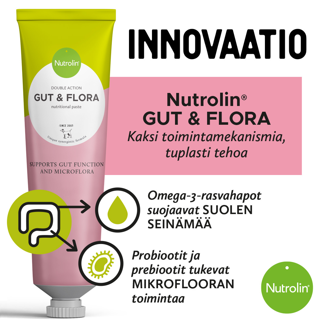 Nutrolin® GUT & FLORA koiran ja kissan suoliston hyvinvoinnille