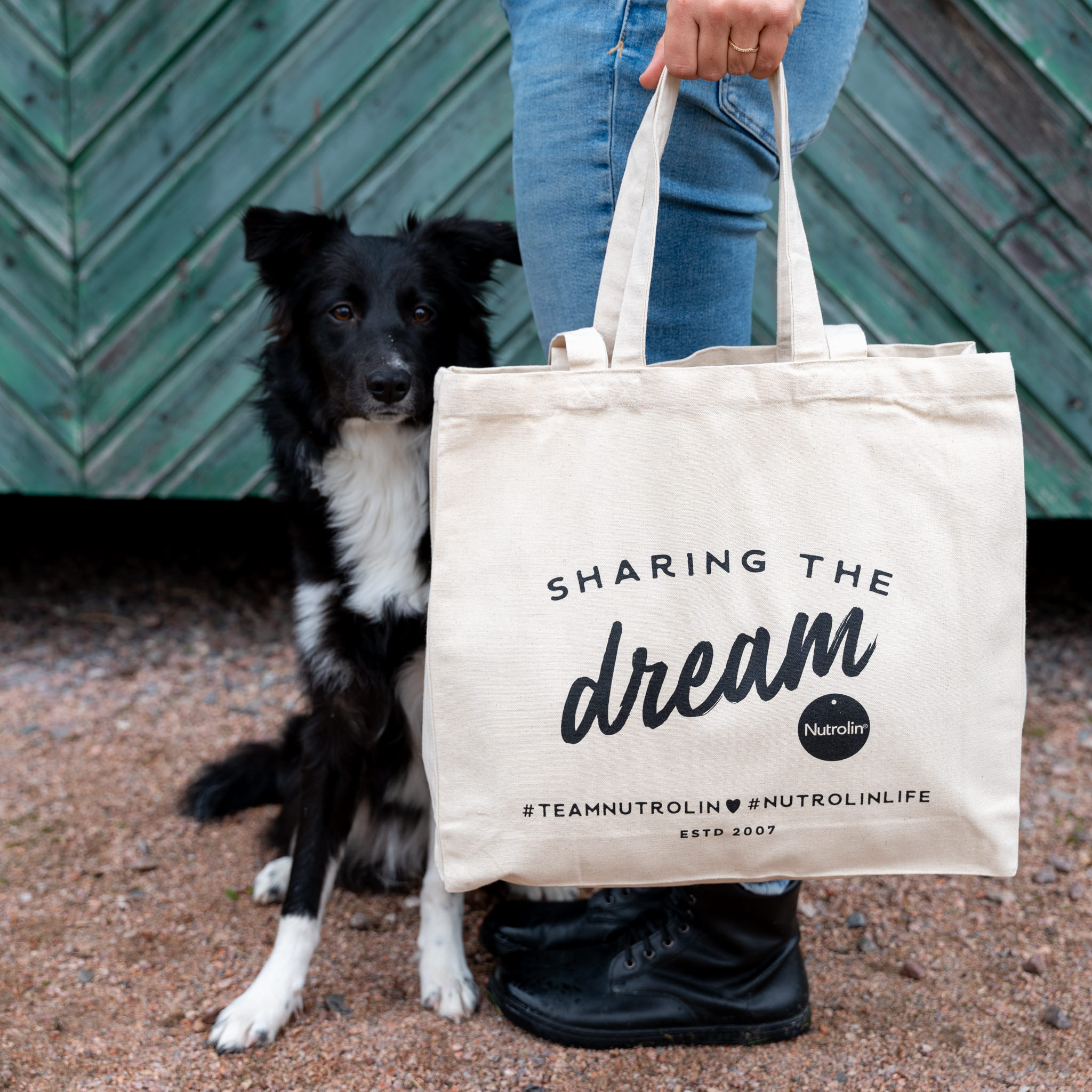 Nutrolin® iso kangaskassi – Sharing the dream